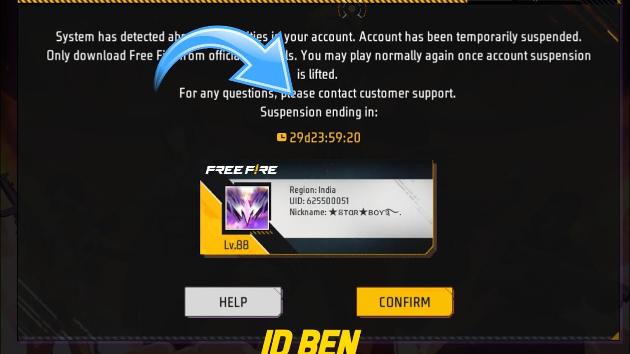 FREE FIRE ID BEN 💀 free fire 100 lavel id ben - YouTube