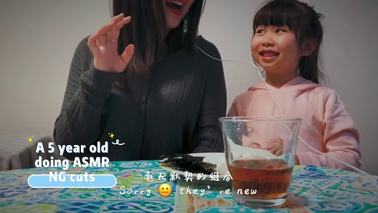 ASMR with 5 year old NG cuts *first timers* - YouTube
