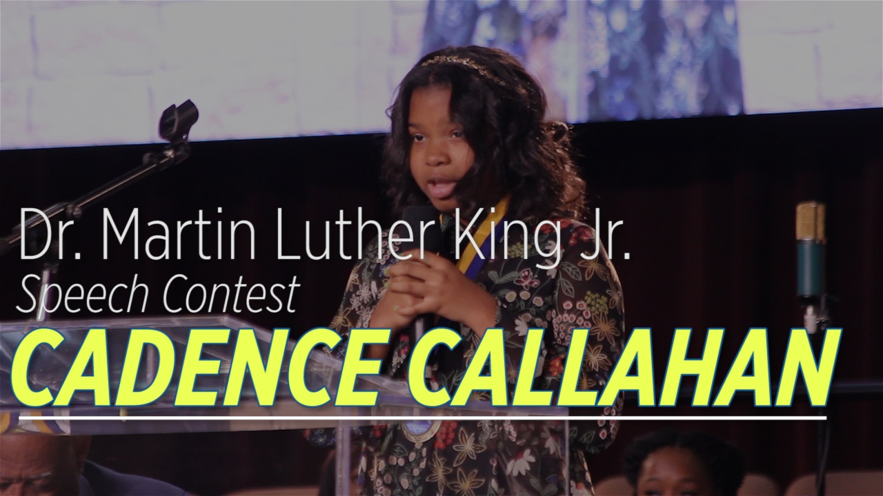 2017 Dr. Martin Luther King Jr. Speech Contest- Cadence Callahan - YouTube