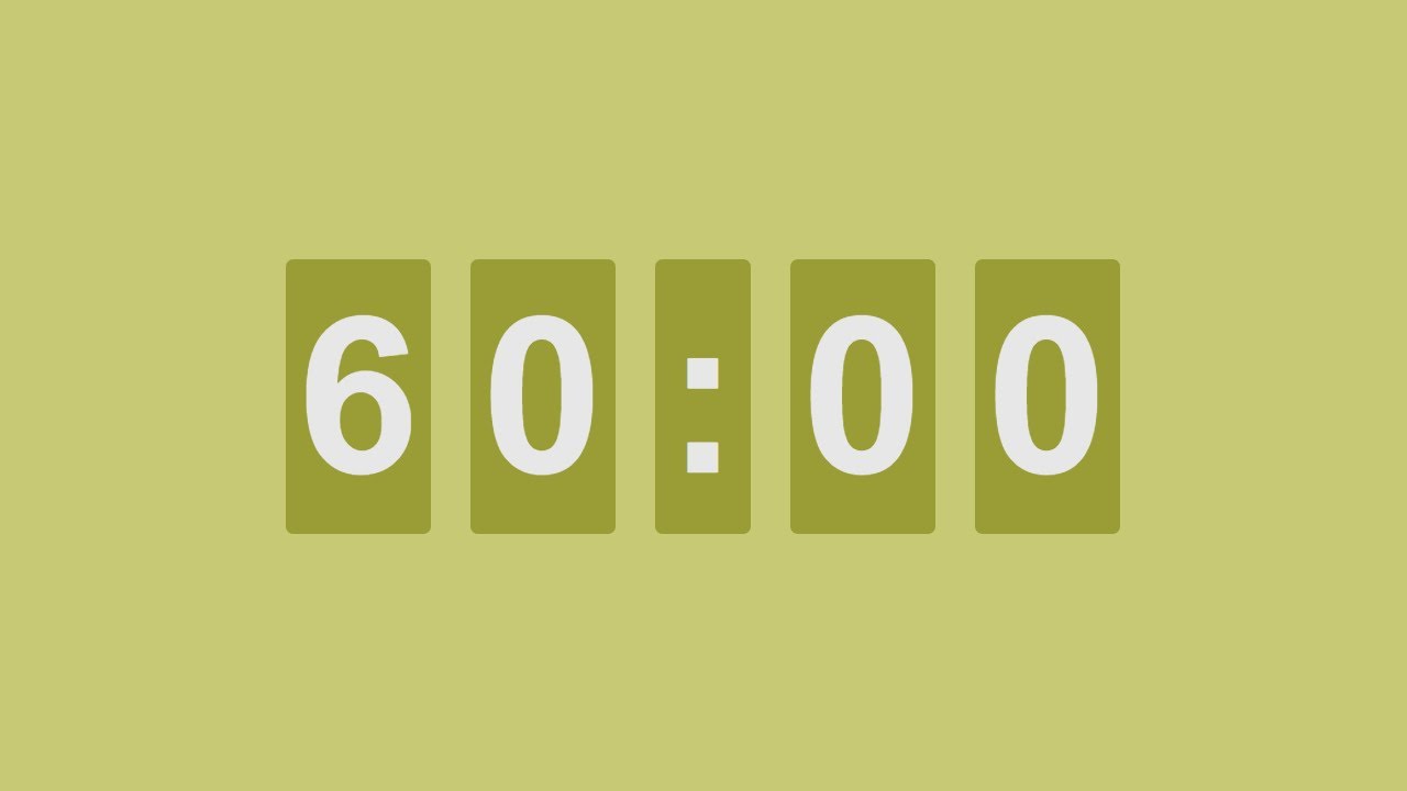 1 Hour Timer with Relaxing Music and Alarm - YouTube