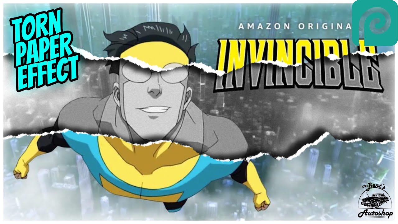 Torn Paper Effect made EASY in PhotoPea | FREE PHOTOSHOP | - YouTube