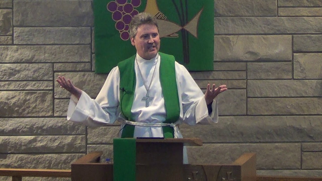 Pastor giving the sermon "Filled With the Spirit" from Ephesians 5:15 ...