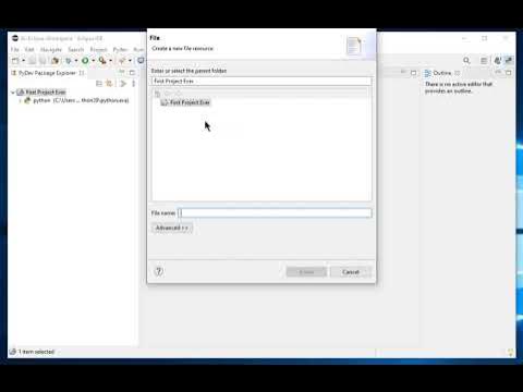 Eclipse Pydev First Python Program - YouTube