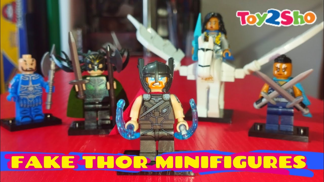 Thor Ragnarok Bootleg Minifigures + Custom Valkyrie | Fake Lego ...