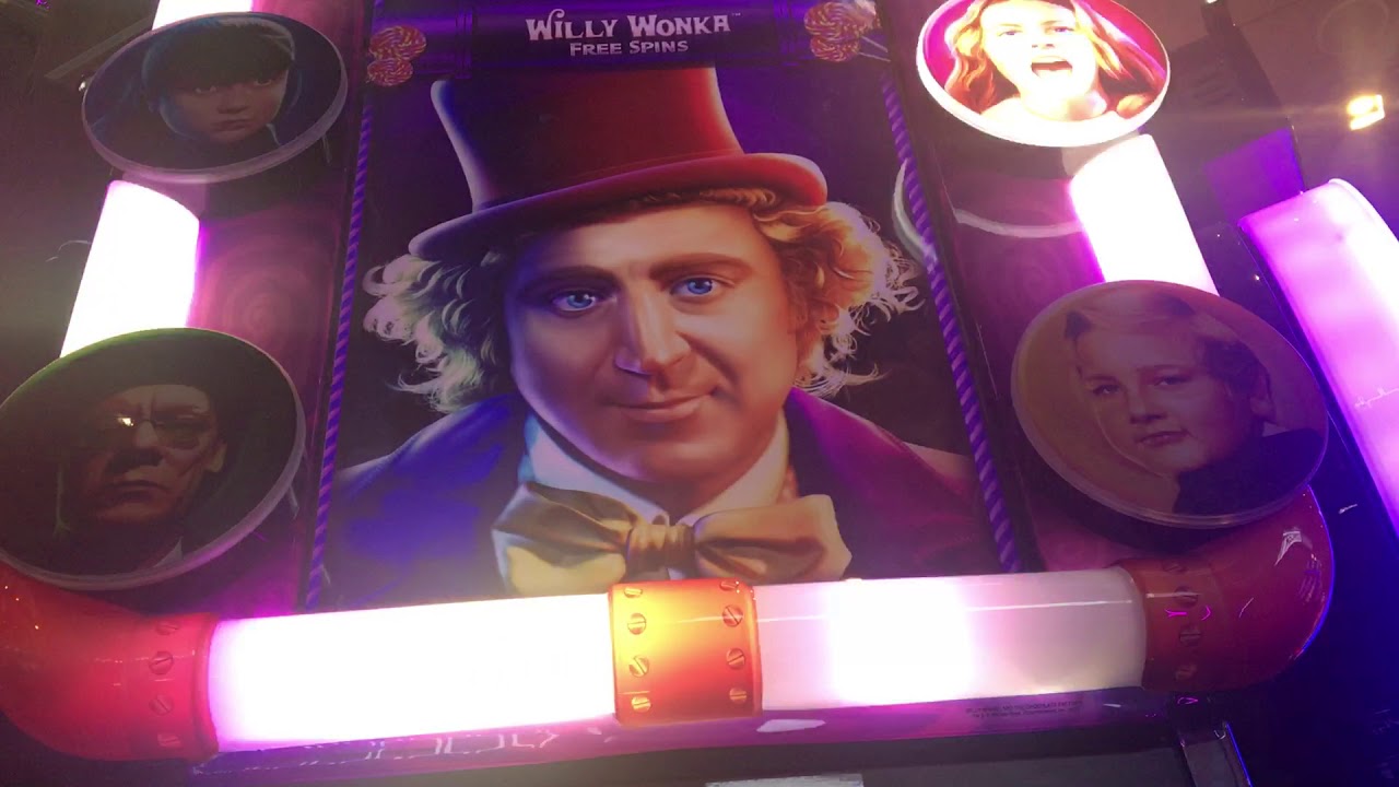 Willy Wonka 3 reel Slot Machine Bonus - Free Spins w Retrigger - YouTube