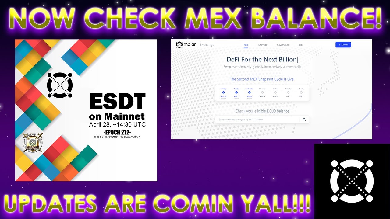 Maiar Exchange (MEX) Update! You Can Now Check your MEX Multipliers ...