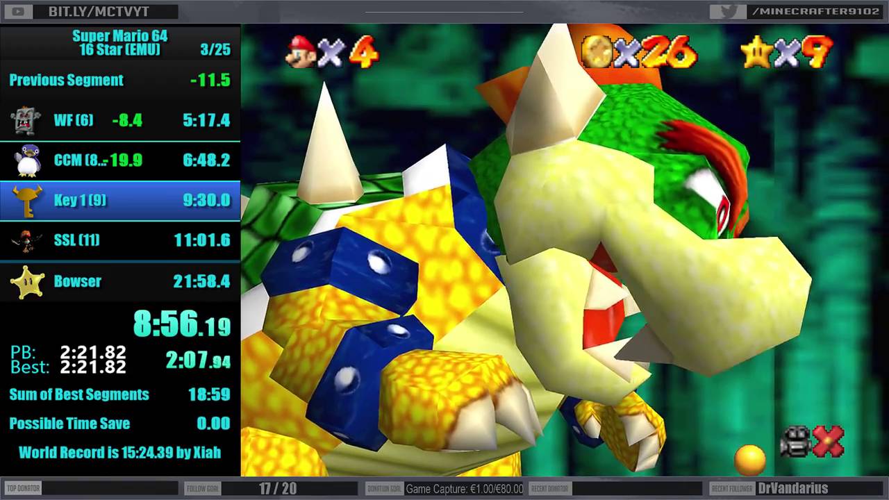 SM64 16 Star in 20:54 - YouTube
