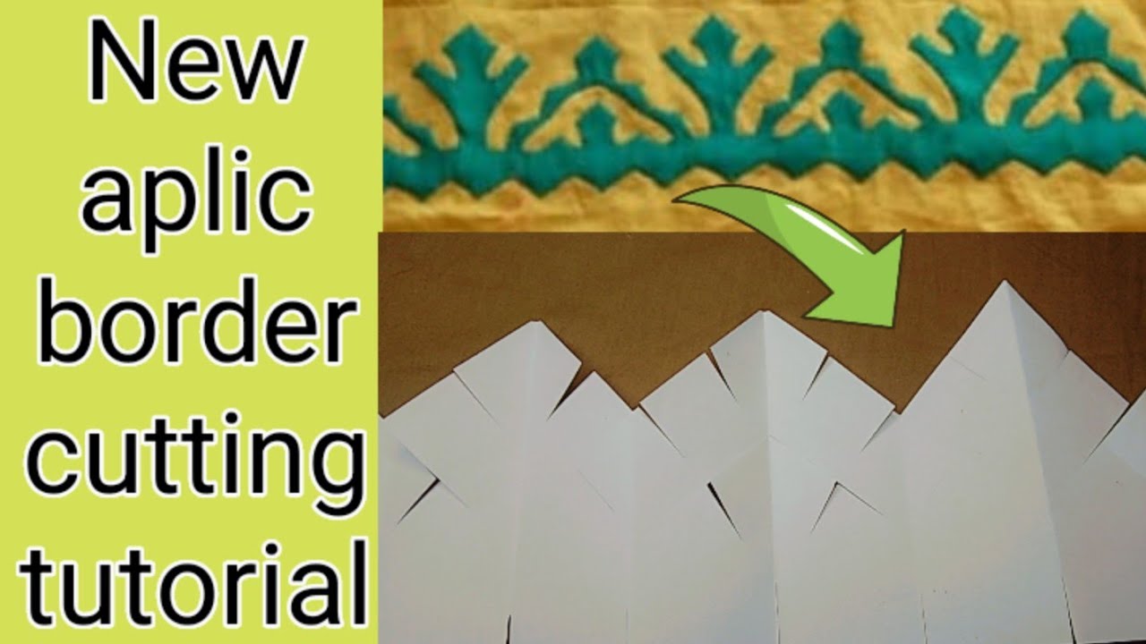 new applique border cutting tutorial/easy applique border cutting ...