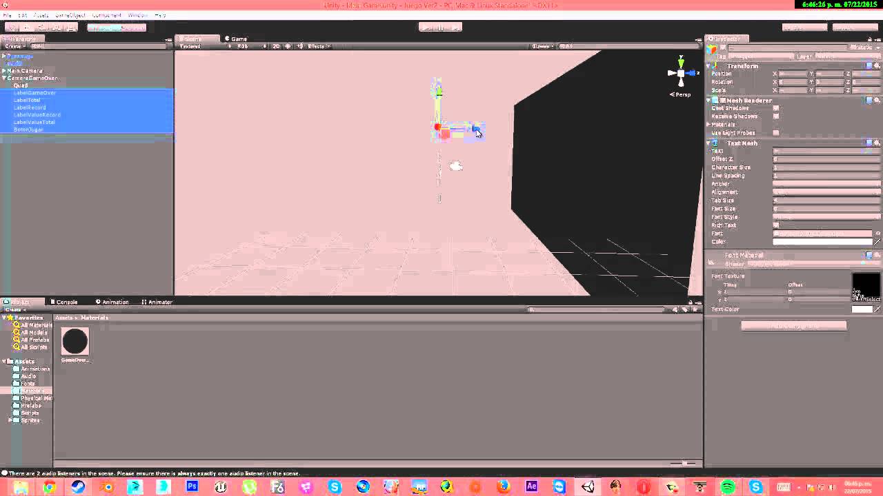 Tuto juego 2D Pantalla Game Over - YouTube