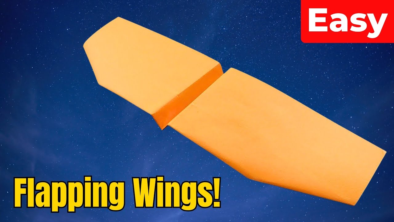 BIRD PAPER AIRPLANE! How to Make the BEST Paper Airplane That Flap It's ...