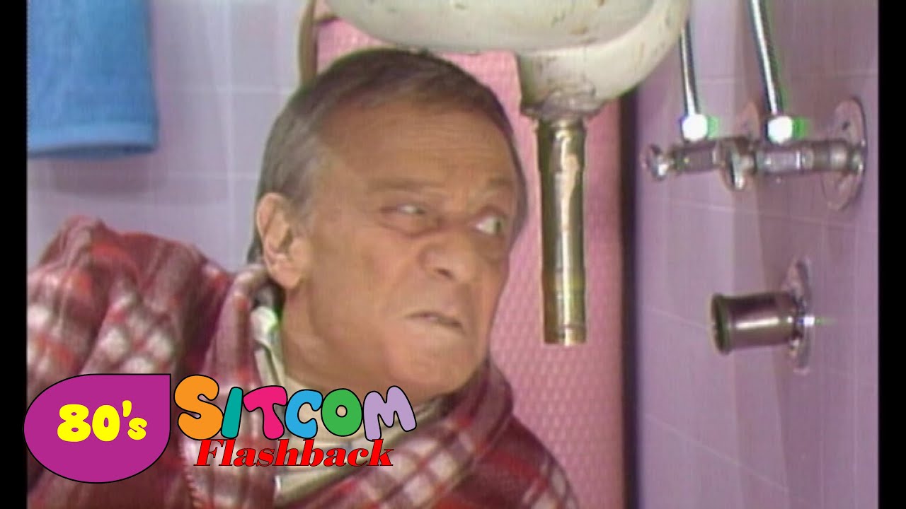 Three's Company Clip: Mr. Ropers overhears the gang in the bathroom ...