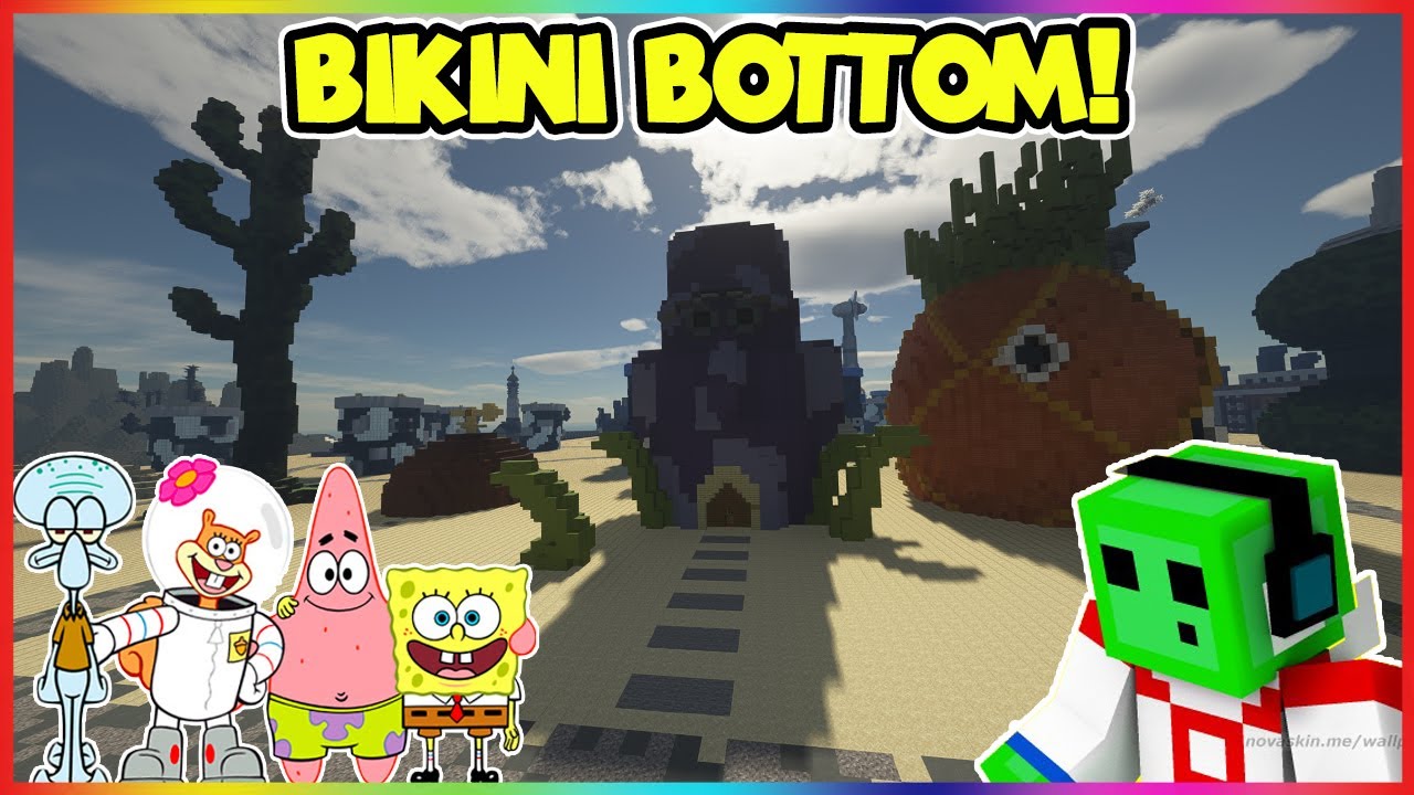 BERKUNJUNG KE BIKINI BOTTOM! - MAP SHOWCASE MINECRAFT - YouTube