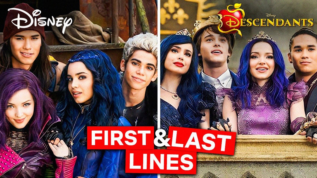 The FIRST & LAST Lines Spoken by EVERY Descendants Characters - YouTube
