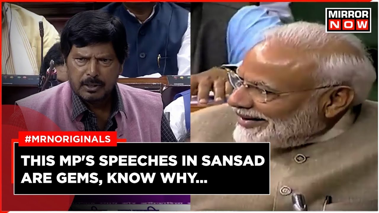 Ramdas Athawale Funny Speech | From Making PM Modi, Sonia Gandhi Laugh ...