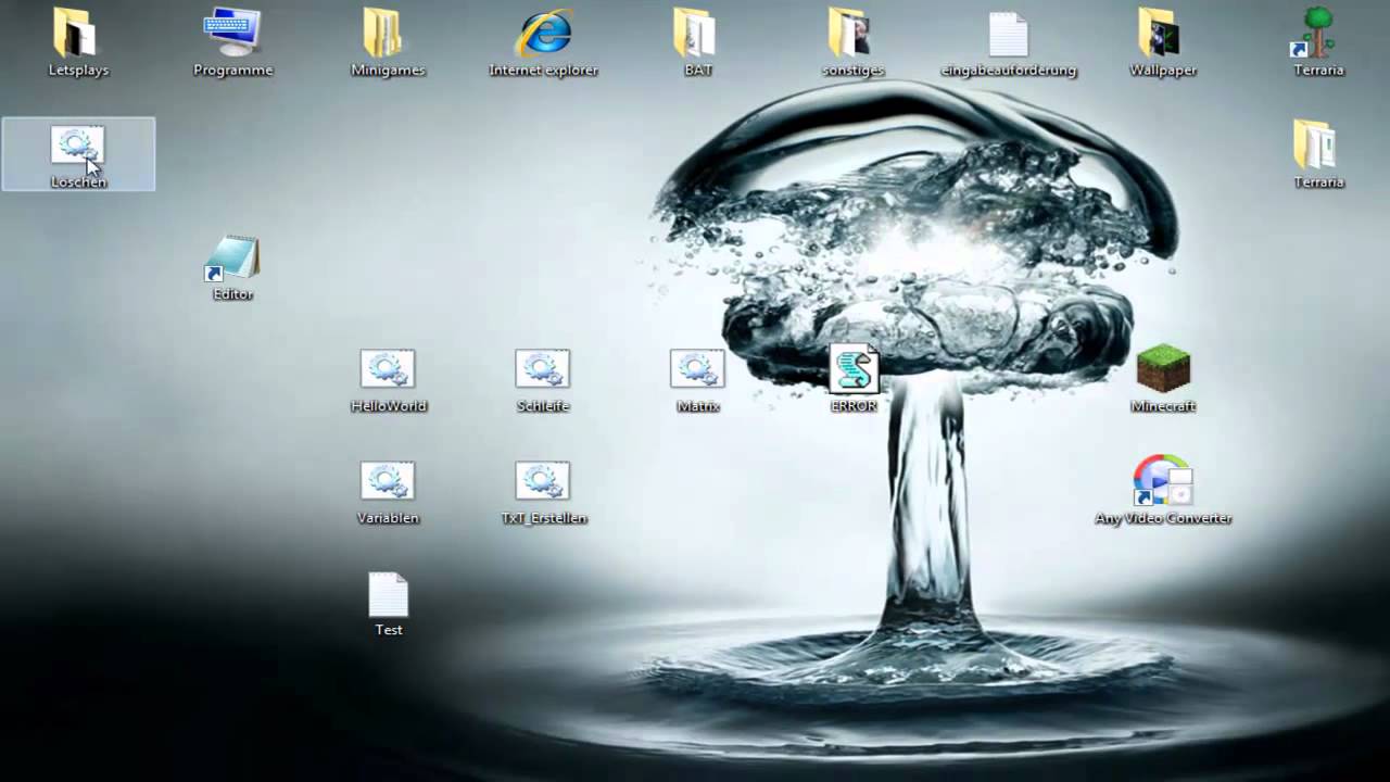 Batch Tutorial #5 Dateien löschen Tutorial Deutsch/German - YouTube