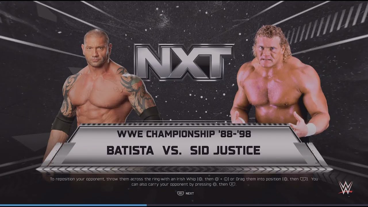 WWE 2K25 Sid Justice VS Batista WWF Championship - YouTube