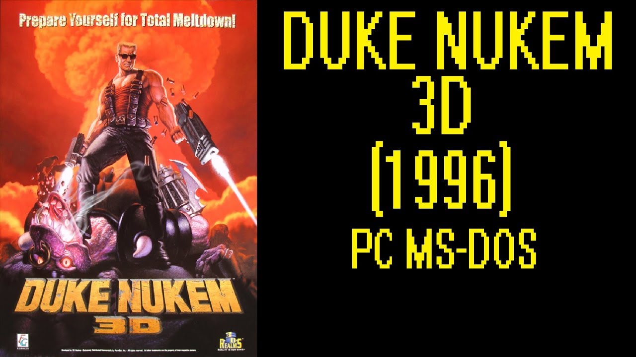 Duke Nukem 3D (1996) - DOS Gameplay Video (PC MS-DOS) - YouTube