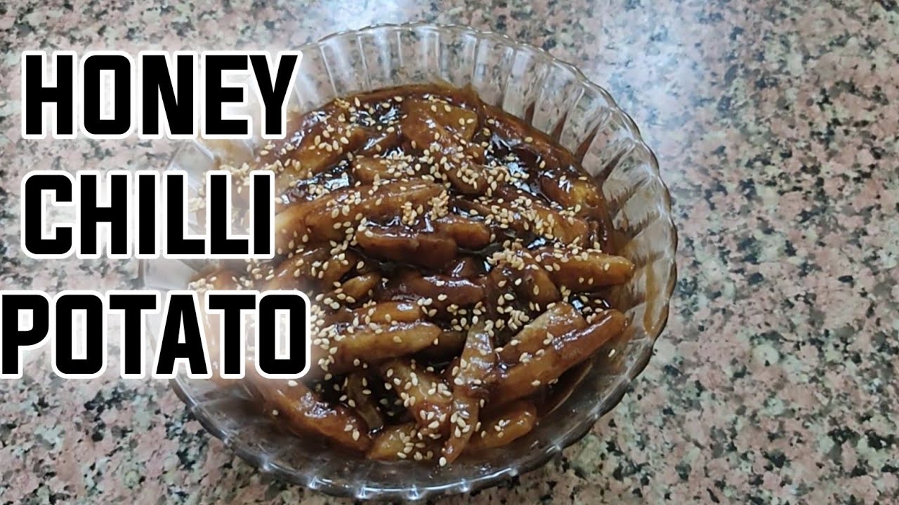 Easy honey chilli potato recipe||Jain recipe||Easy to make - YouTube