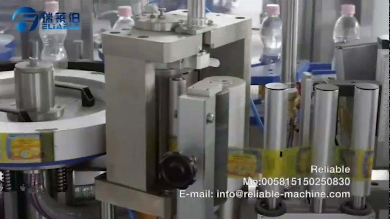 7500BPH Linear Opp Label Hot Melt Labeling Machine - YouTube