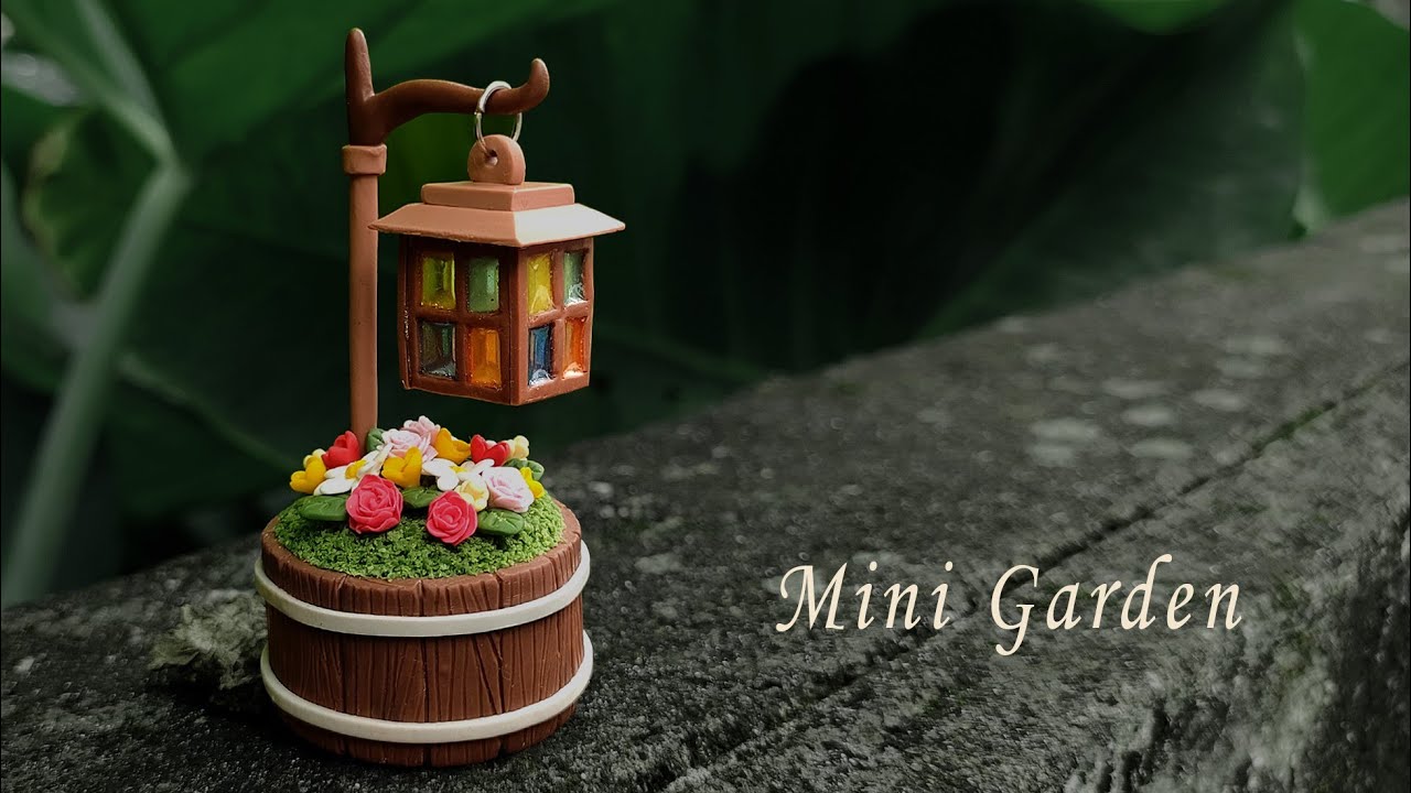 Mini Garden From Polymer Clay - Polymer Clay Tutorial - YouTube