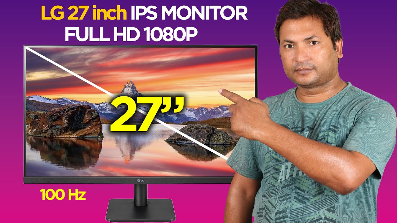 LG Monitor 27 inch Full HD Display | LG 27 inch Monitor - YouTube
