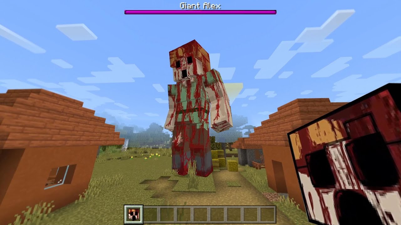 FNF Giant Alex ADDON in Minecraft PE - YouTube