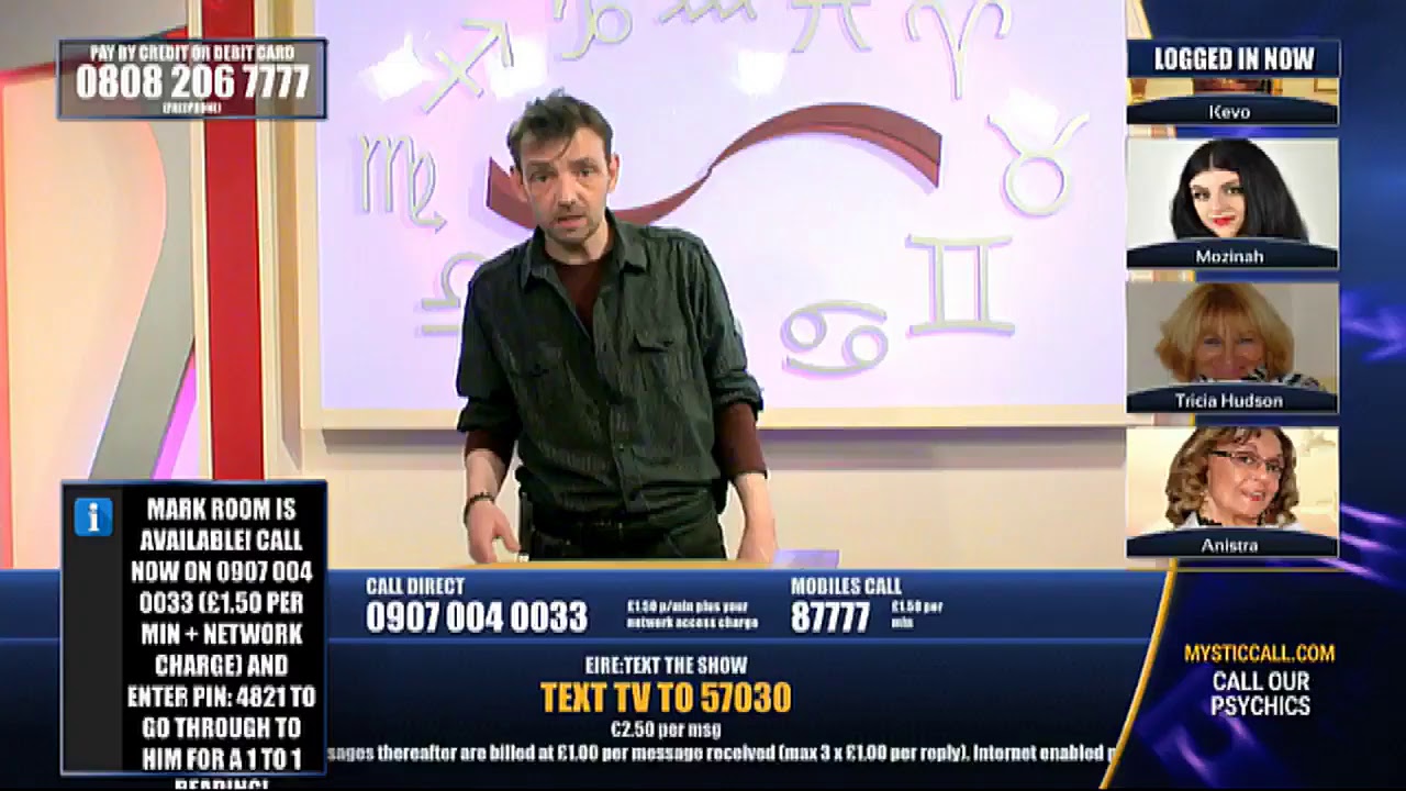 Psychic Today - Live - Alison Sheryll, Mark Room, Mozinah, Richard Oliver. Ophelia is your host ...