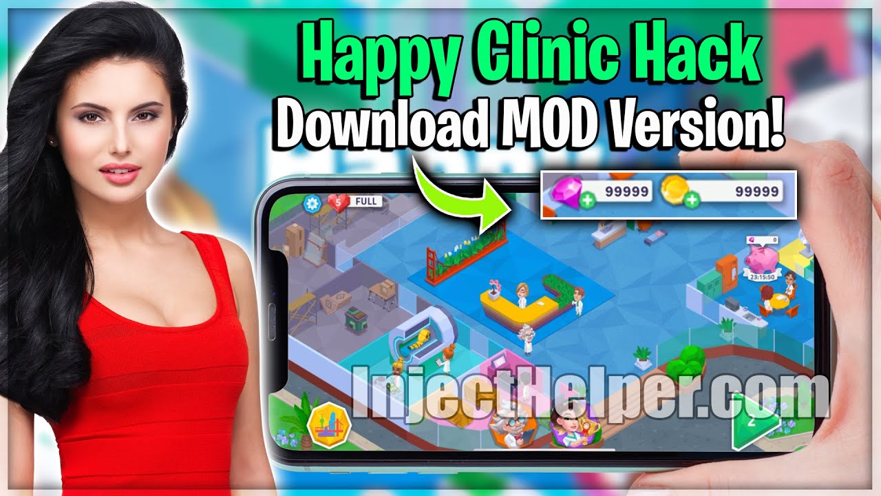 🧑‍⚕️Happy Clinic Hack 2024 🩺 [Android/iOS] 99,999 Gems & Gold Coins With Happy Clinic++ [MOD APK ...