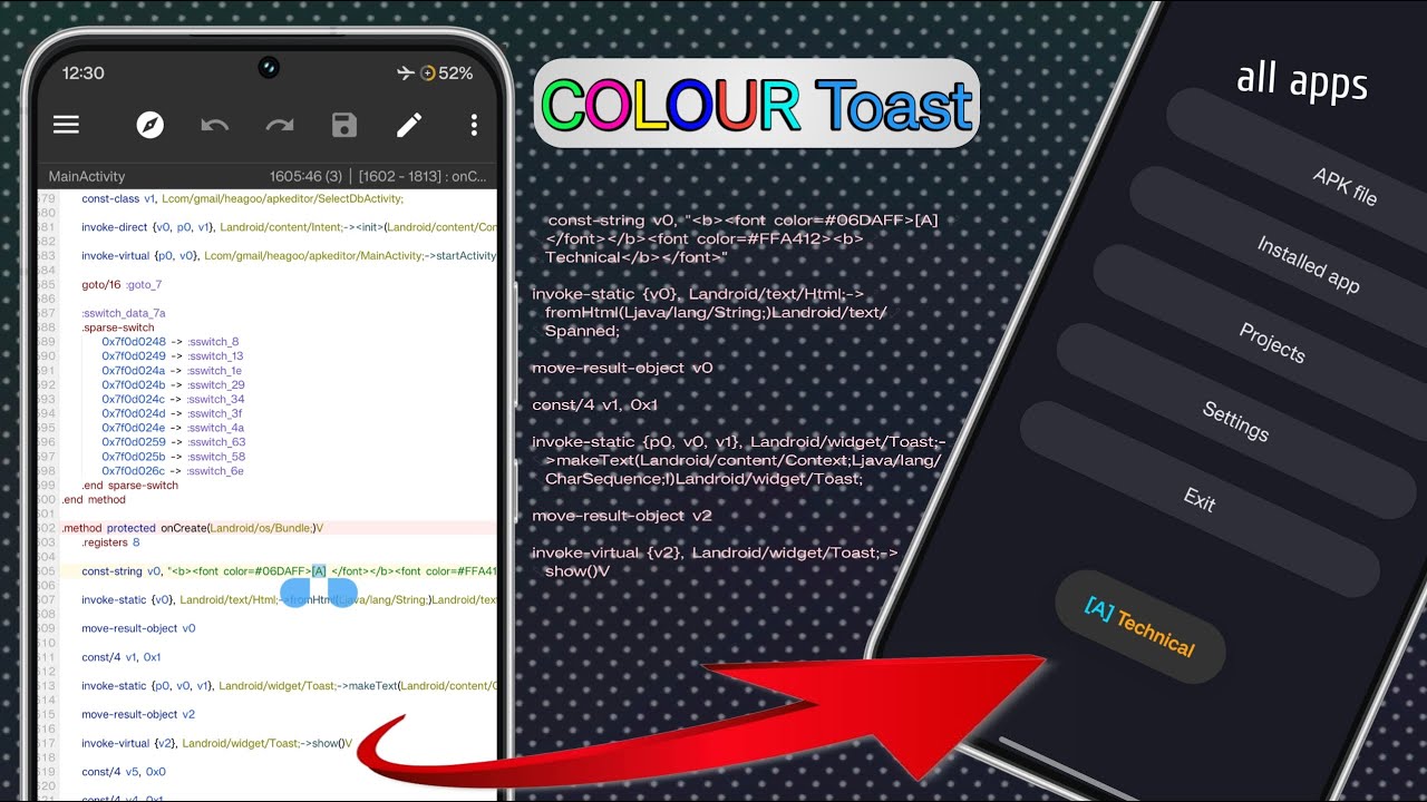 How to add simple colour toast in any app - YouTube