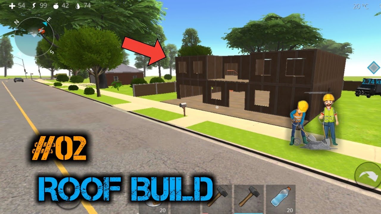roof Build in ocean is home 2 game part 2 - YouTube