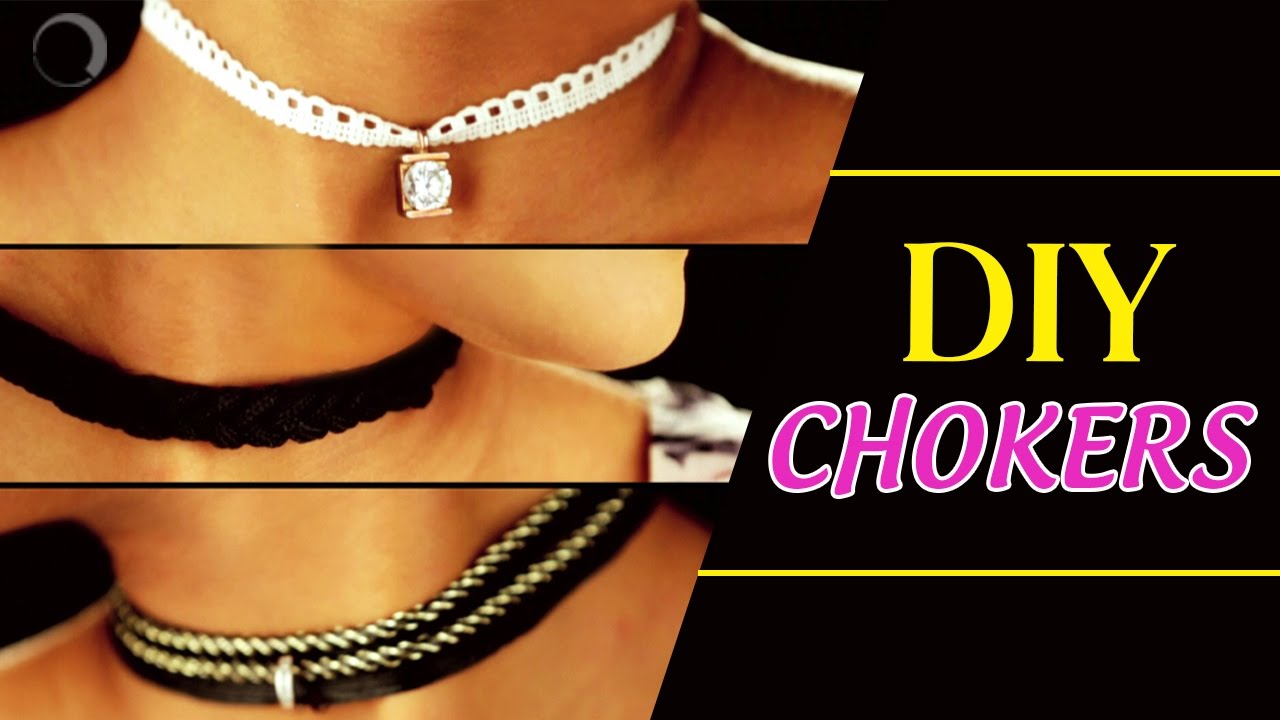 DIY Easy And Cute Chokers | DIY Necklaces | Fashion Routine - YouTube