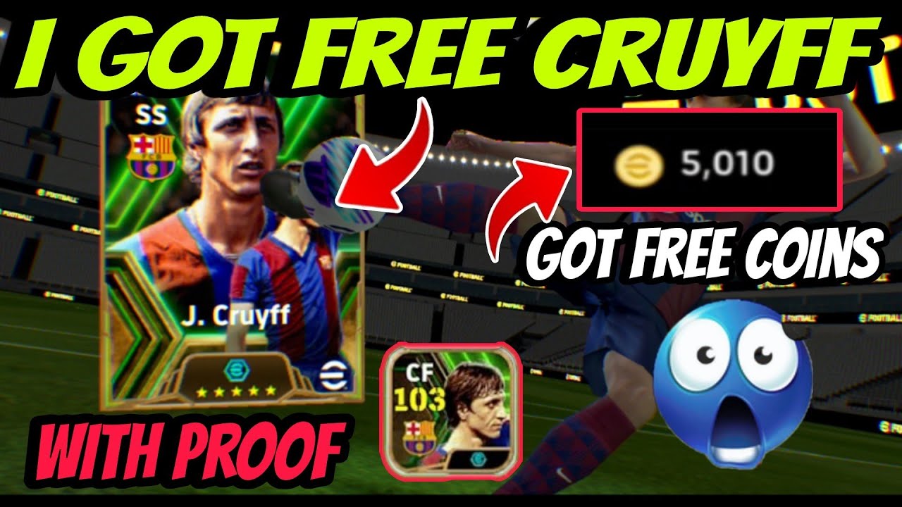 ഫ്രീയായി 103 Cruyff കിട്ടി 🤩 | efootball new pack opening | Cruyff pack ...