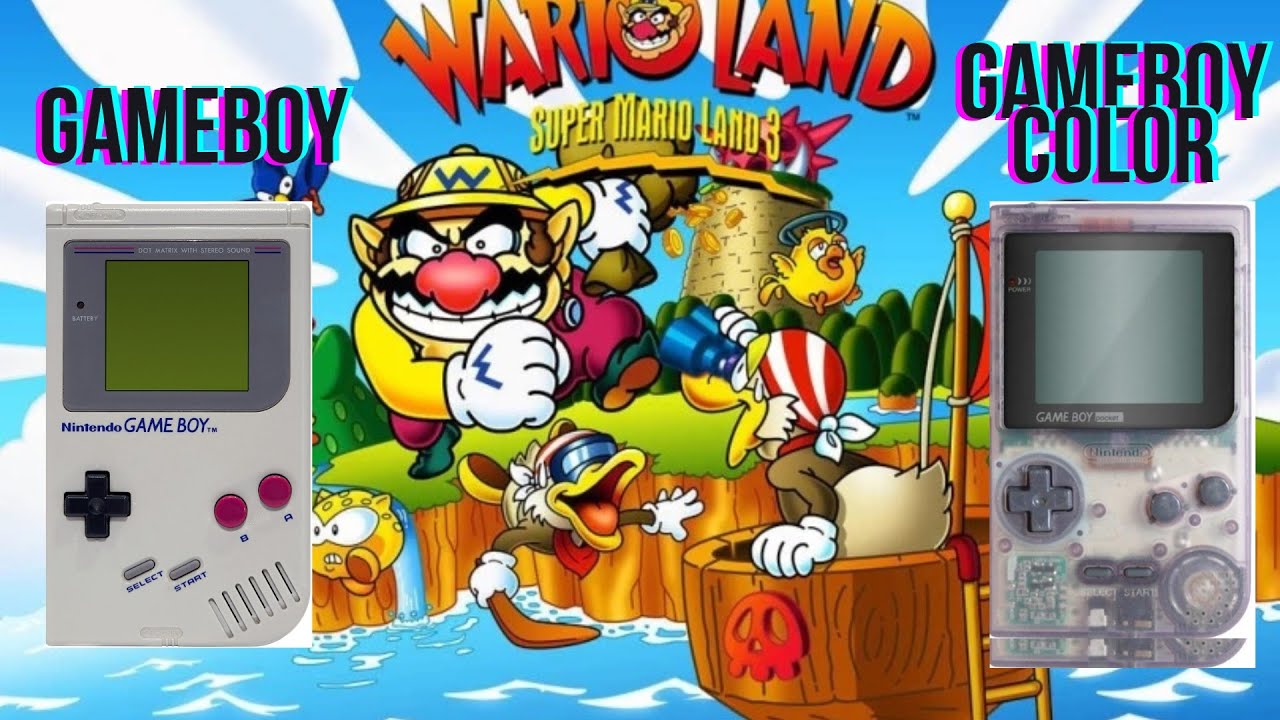 GAMEBOY VS GAMEBOYCOLOR WARIO LAND CLASSIC GAMEPLAY ASMR #nintendo # ...