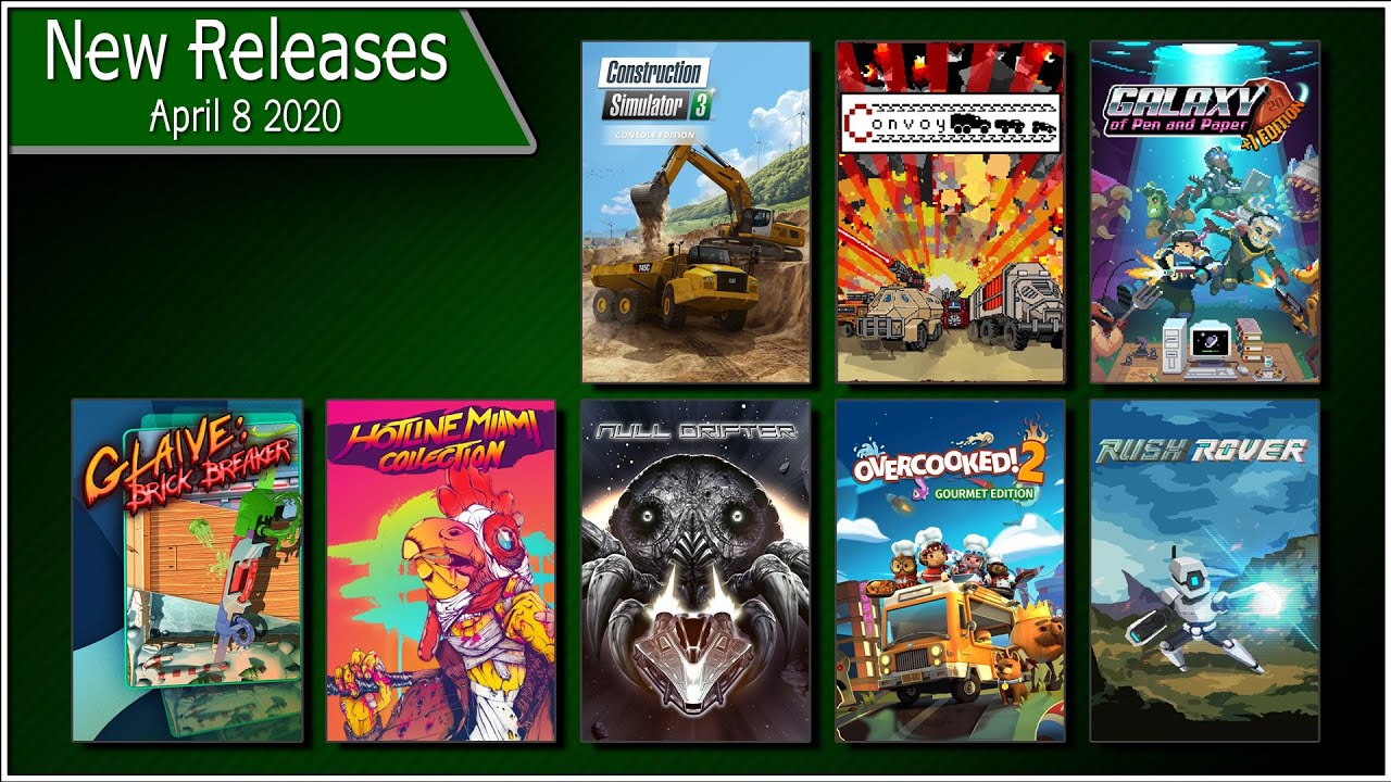 Xbox One New Releases for Wednesday April 8th 2020 - YouTube