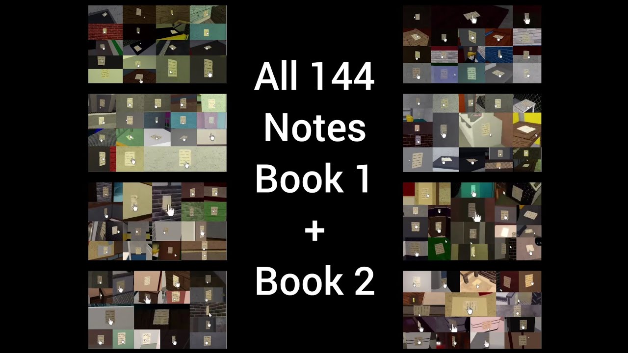 The locations of all 144 notes in piggy - YouTube