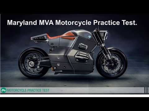 Maryland mva motorcycle skills test - YouTube