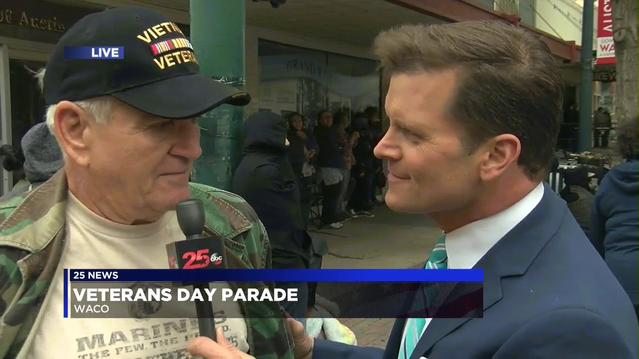 Vietnam Veteran talks with KXXV's Joe Gumm at downtown Waco Veterans ...