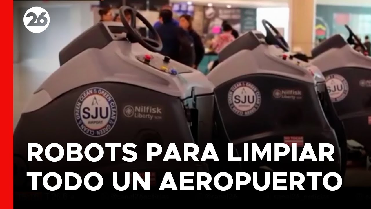 🤖 Tres robots revolucionan la limpieza en un aeropuerto de Puerto Rico ...