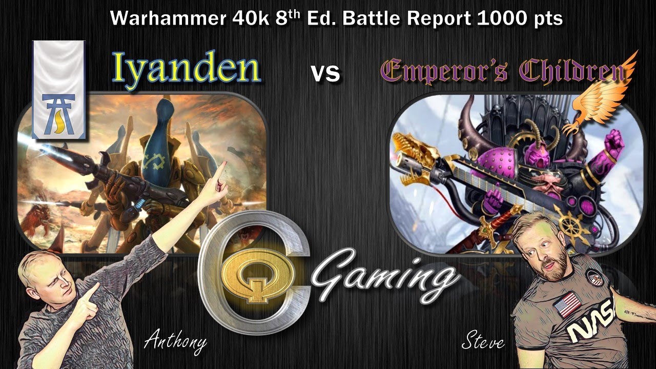 Eldar vs Emperors Children. 1000pts Warhammer 40k Battle Report - YouTube