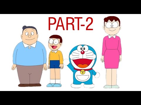 [PART-2] Nobita,Doraemon and His Full Family | How to draw doraemon ...