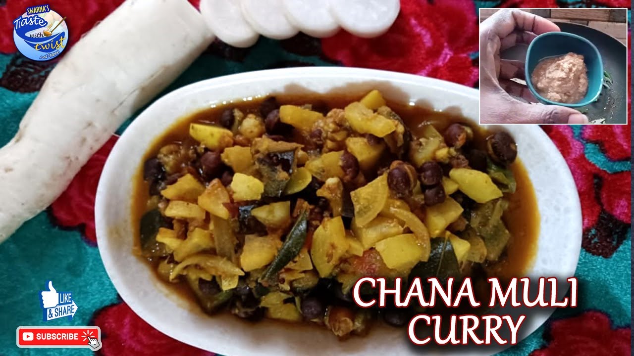 CHANA MULI CURRY | BLACK GRAM & RADDISH CURRY | SPICY AND TASTY SIDE ...