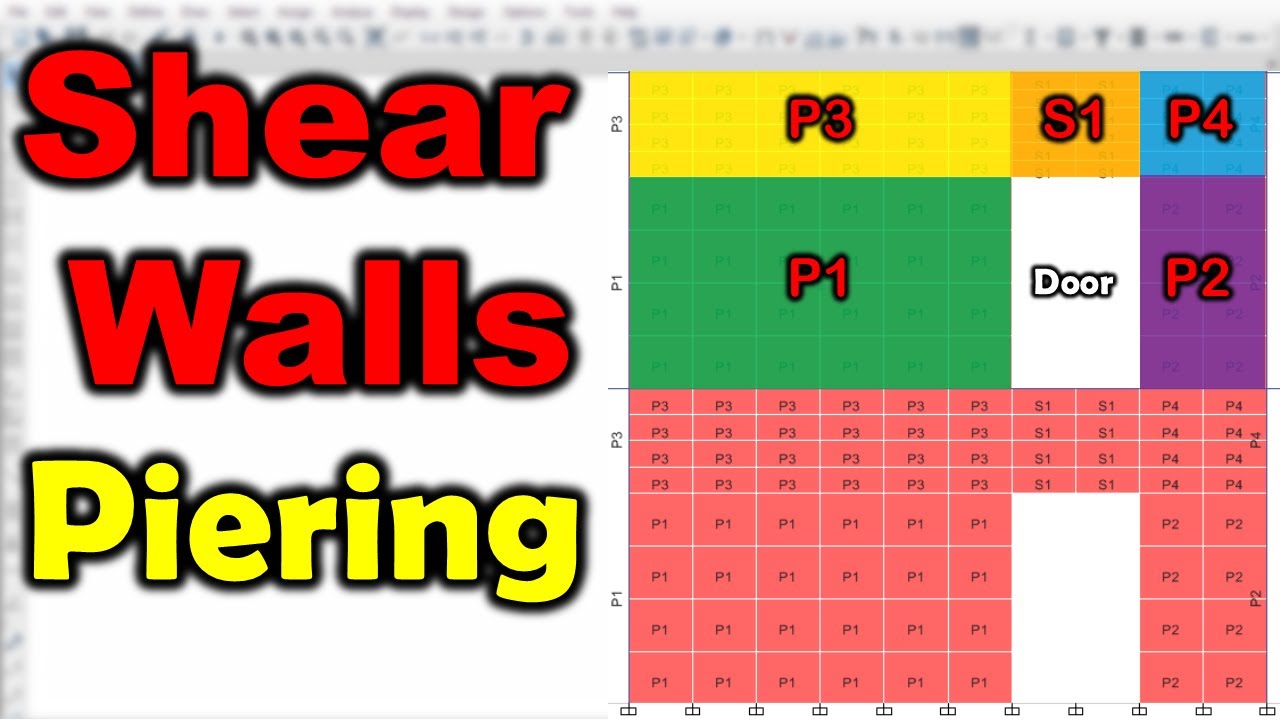 How to Pier ShearWalls In ETABS - YouTube