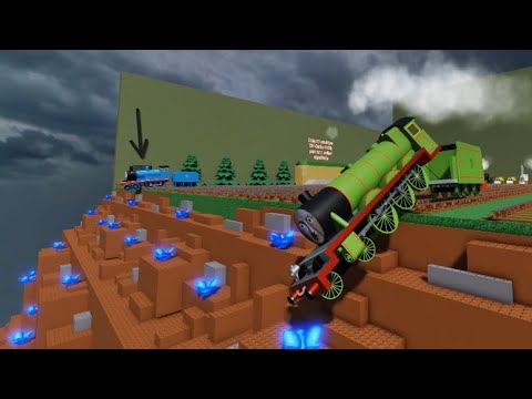 THOMAS AND FRIENDS Driving Fails Drive Thomas The Tank Off A Cliff V.5 ...