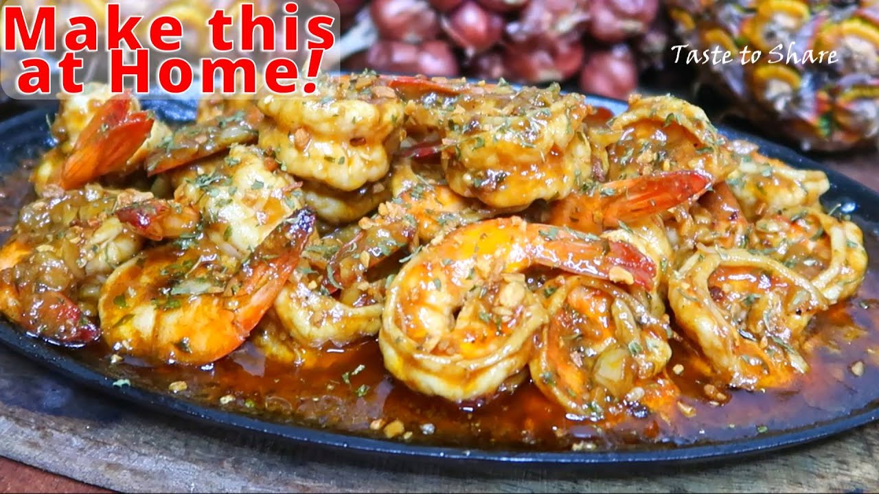 Sizzling Gambas 💯👌Simple Ingredients, this recipe is so DELICIOUS I ...