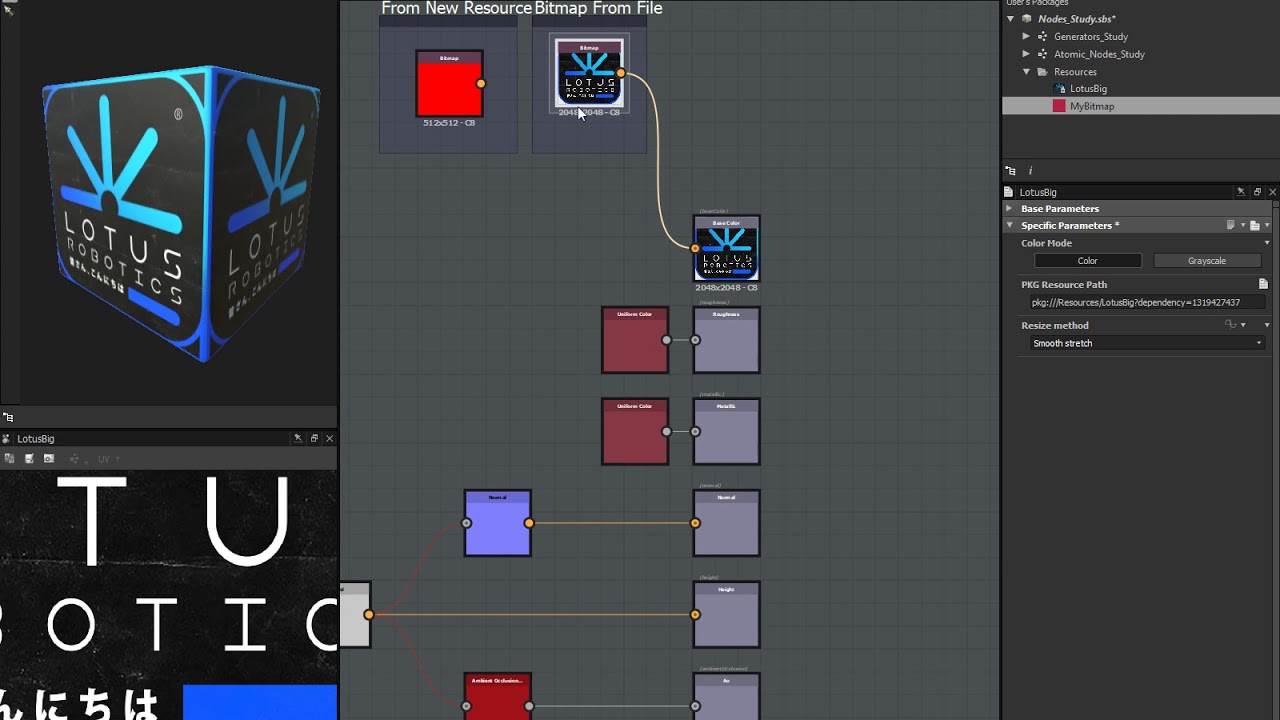 Bitmap Node [Atomic Nodes] - Substance Designer (showcase) - YouTube