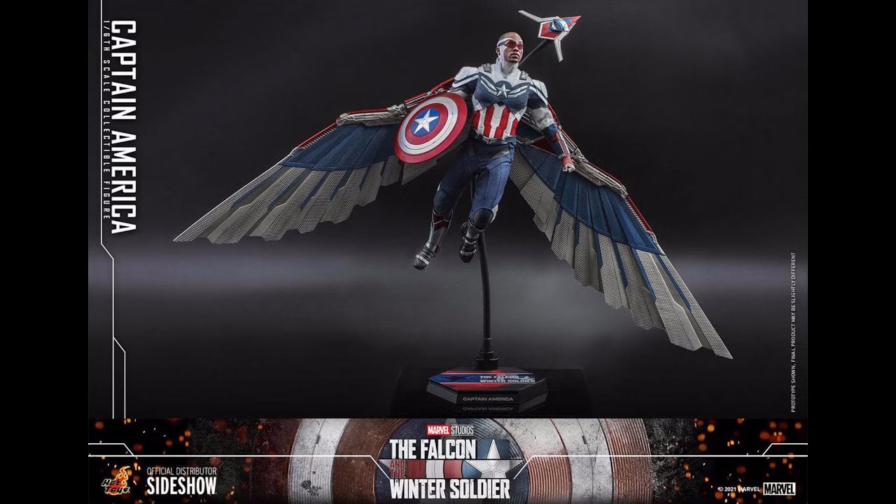 The Falcon and The Winter Soldier Falcon 1/6 Scale Action Figure 30 cm ...