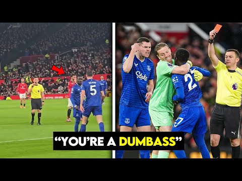 🟥Everton Gueye Red Card After He Almost Knocked Out own Teammate vs United