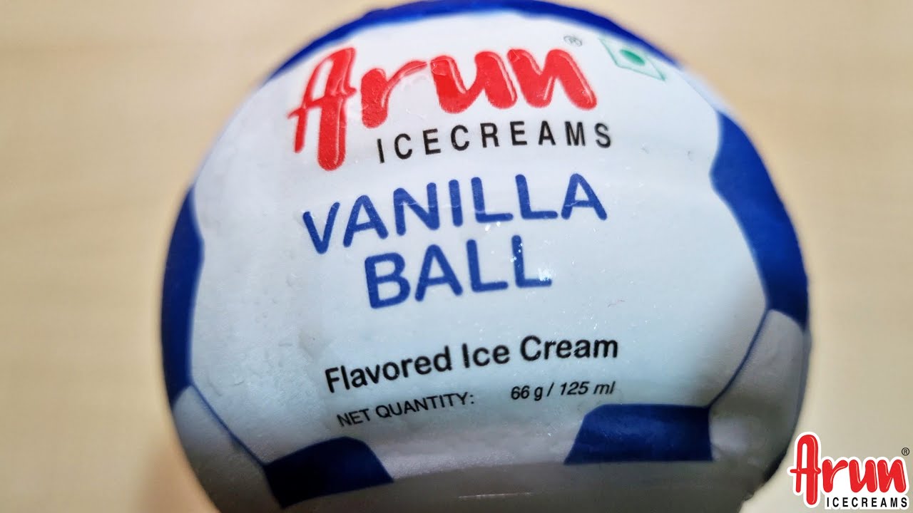 Arun Vanilla Ball⚽ Ice Cream | Ingredients, Taste, Price, Ad | Hatsun ...