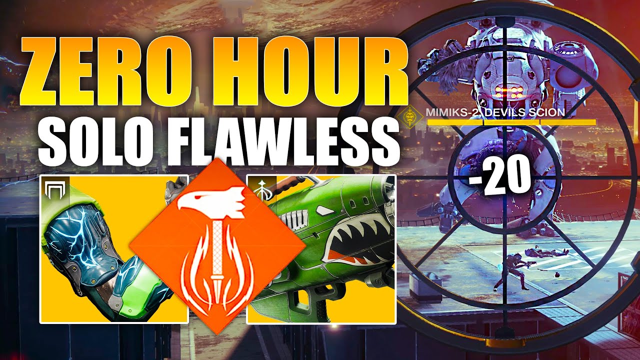 Solo Flawless ZERO HOUR EXPERT on titan | Destiny 2 Edge of Fate - YouTube