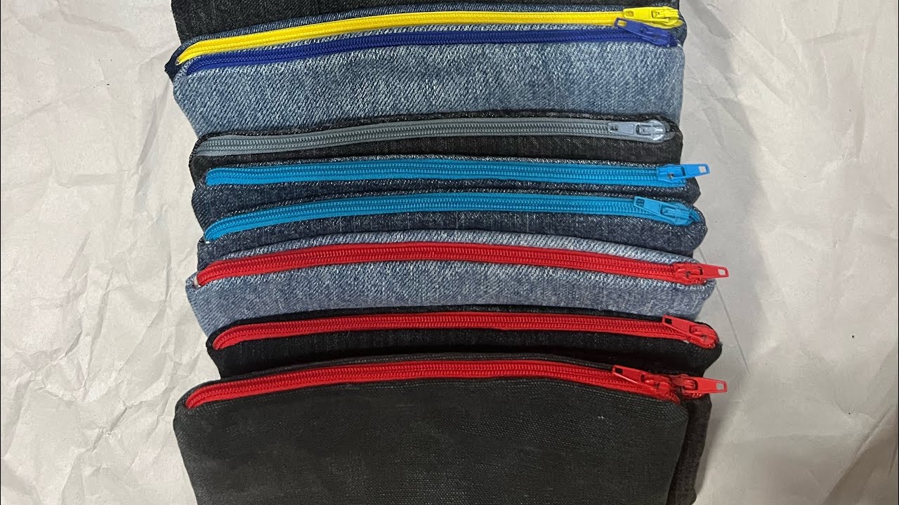 Upcycled pencil case - YouTube